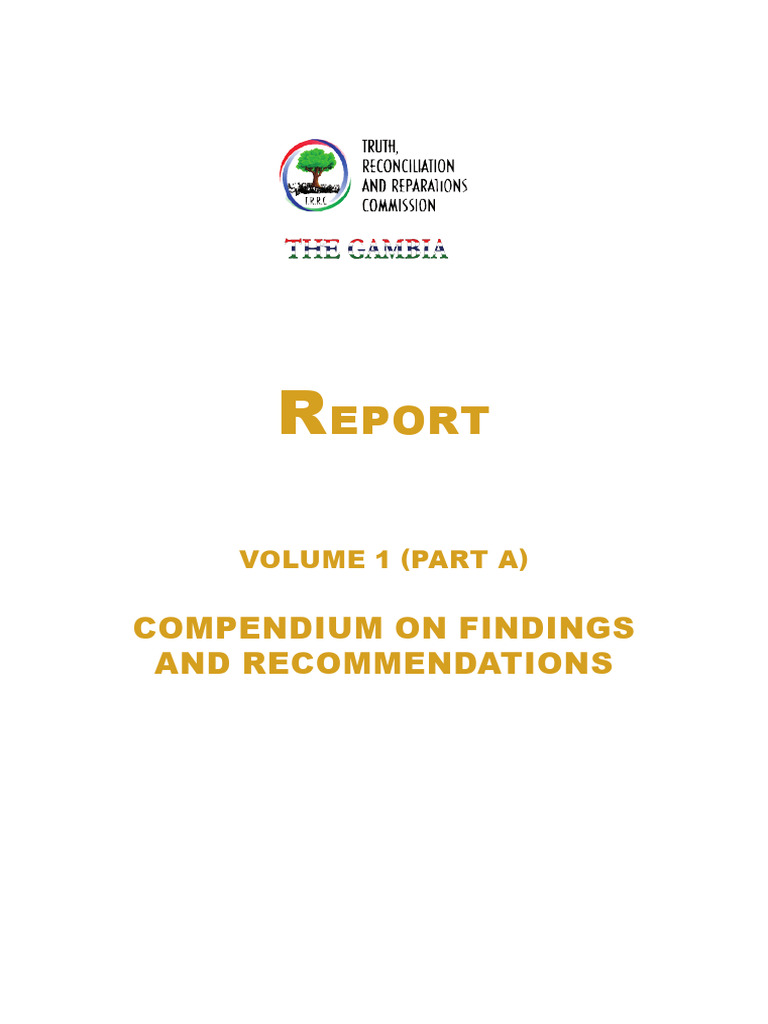 Volume 1 Compendium Part A | PDF | The Gambia | Transitional Justice