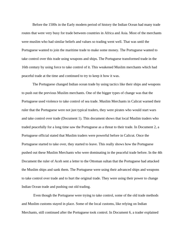 DBQ | PDF | Trade | Portugal