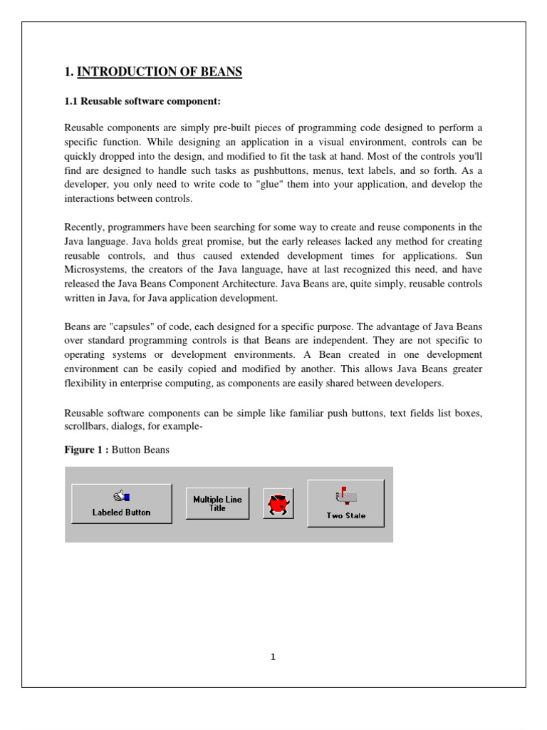 Beans Charu Jain | PDF | Enterprise Java Beans | Java (Programming Language)