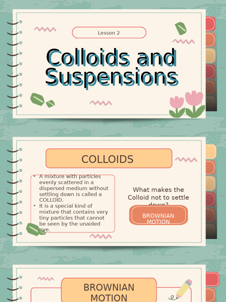 Grade 6 Science L2 | PDF | Suspension (Chemistry) | Colloid
