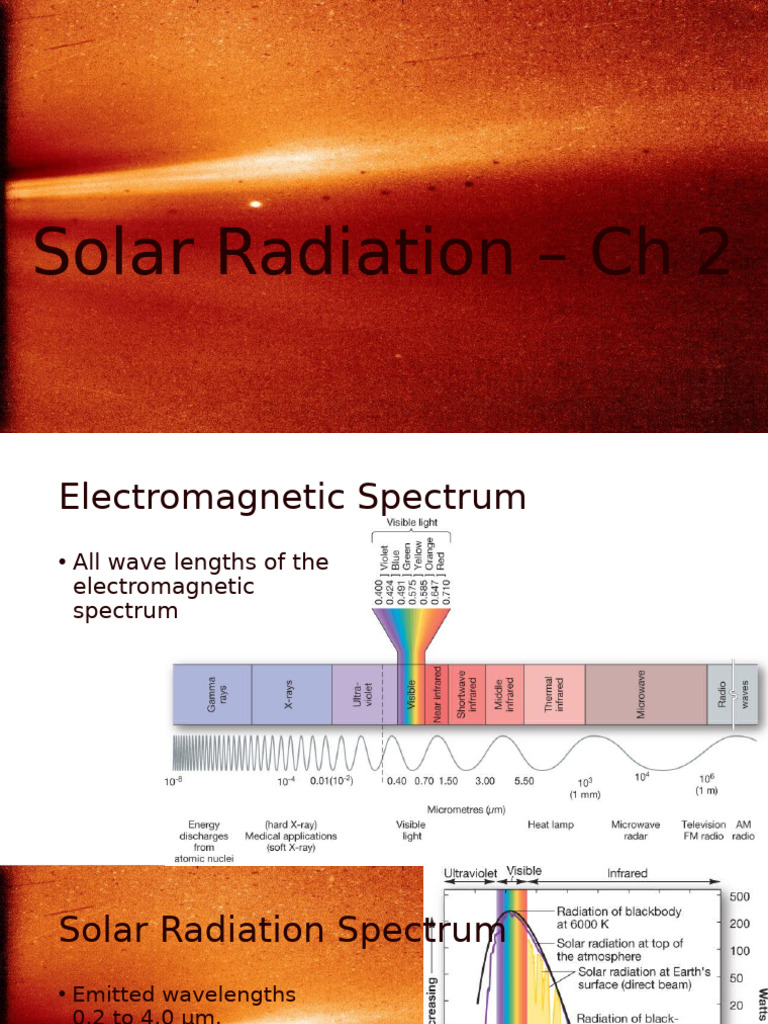 Solar Radiation - CH 2 - GENS 1401 - BEN PHILLIPS | PDF