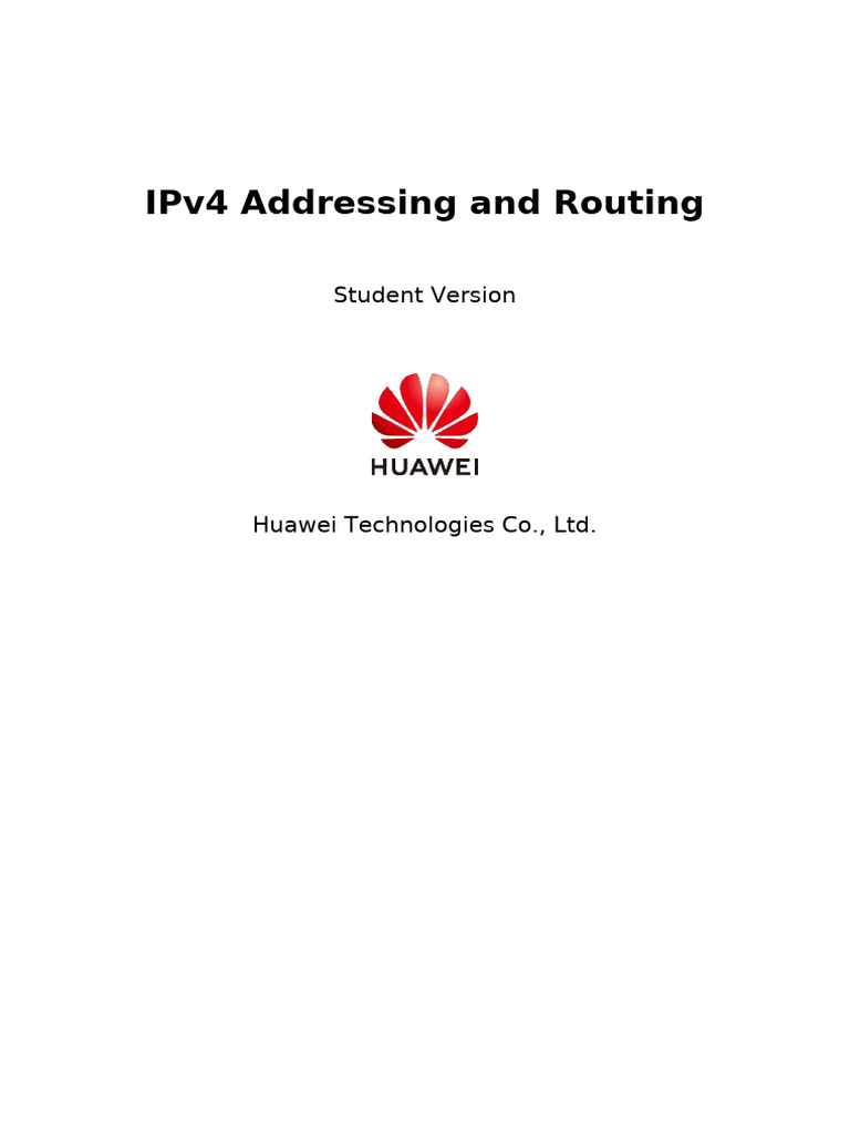 IPv4 Addressing and Routing Guide | PDF | Ip Address | Internet ...