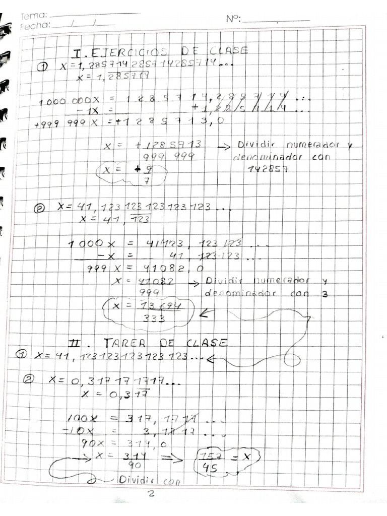 Ejercicio de Clase y Tareas de Clase | PDF