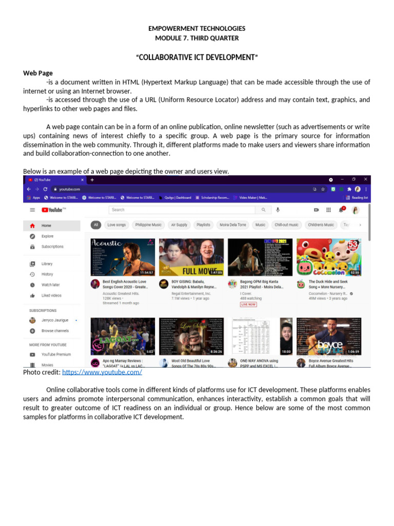 Collaborative ICT Development | PDF | World Wide Web | Internet & Web
