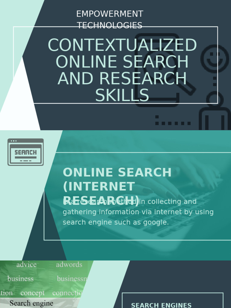 Etech - Contextualized Online Search and Research Skills Part 1 | PDF