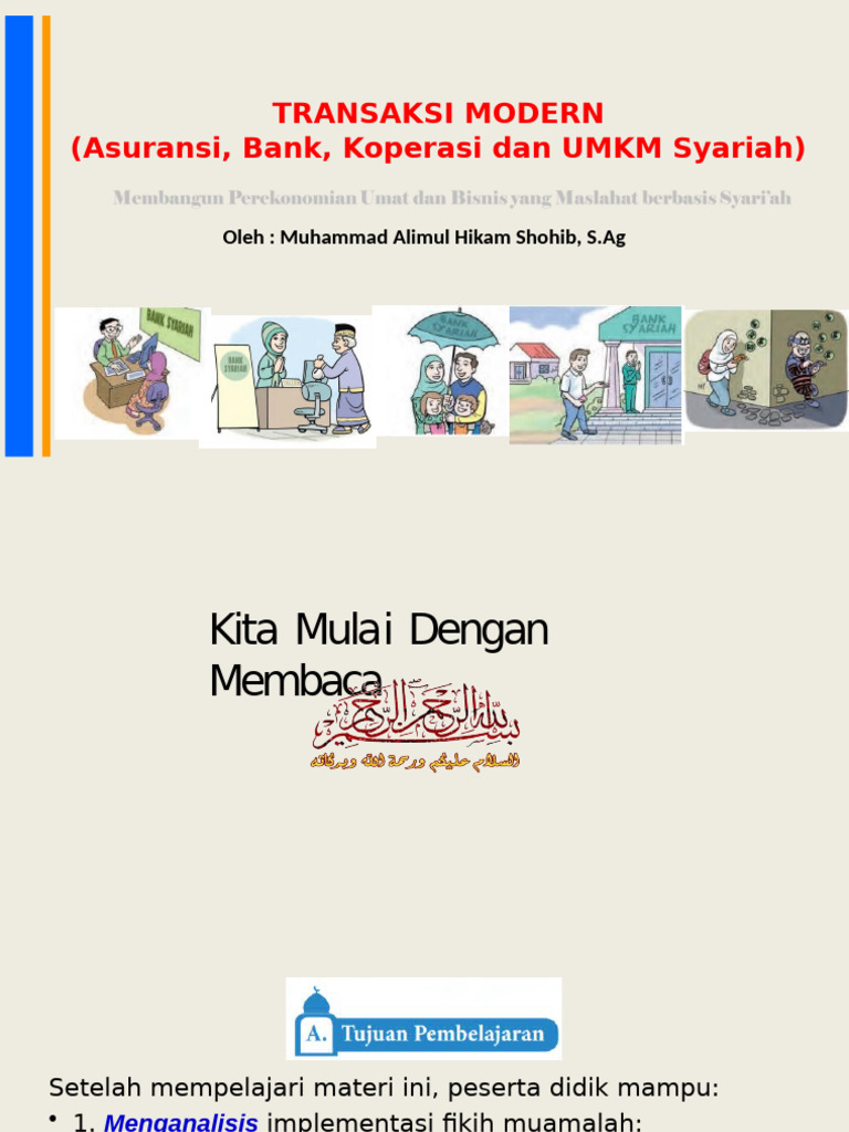 Transaksi Syariah: Asuransi dan Bank | PDF