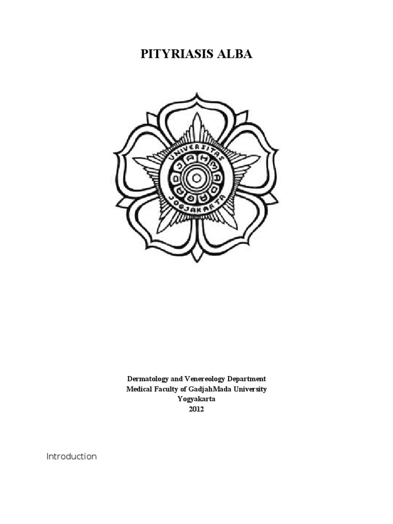 Pityriasis Alba | PDF | Dermatitis | Epidermis