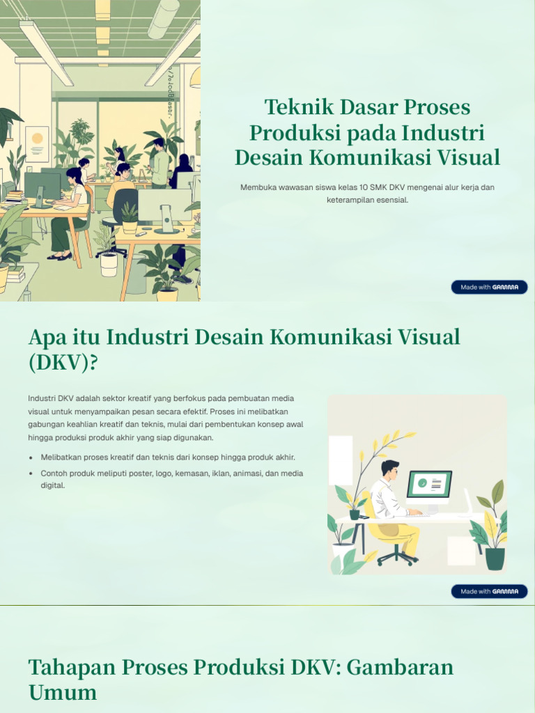 Teknik Dasar Proses Produksi Pada Industri Desain Komunikasi Visual | PDF