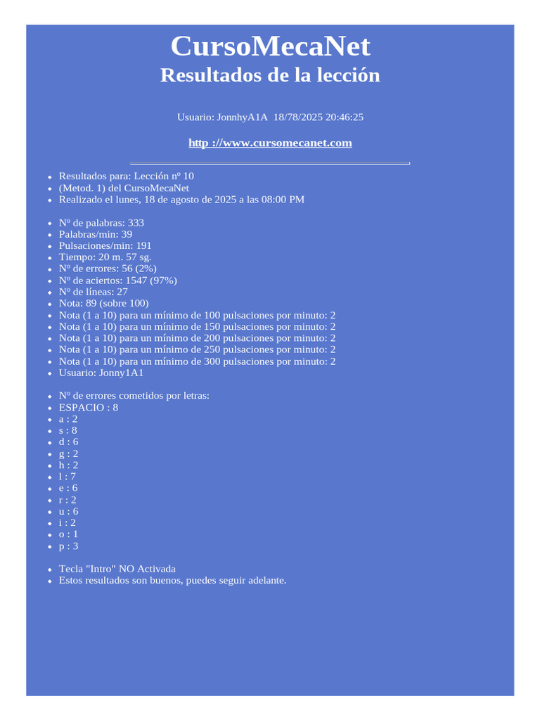 Leccion 9 Mecanet 21 de Julio PDF | PDF