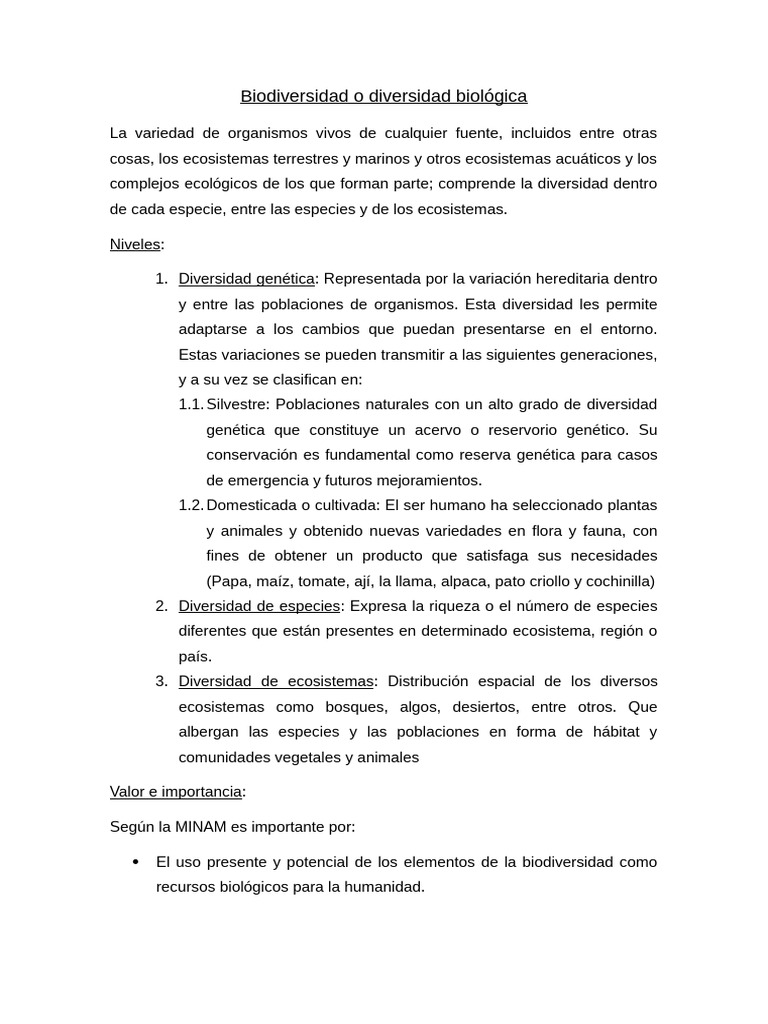 Bio Divers I Dad | PDF | Biodiversidad | Ecosistema