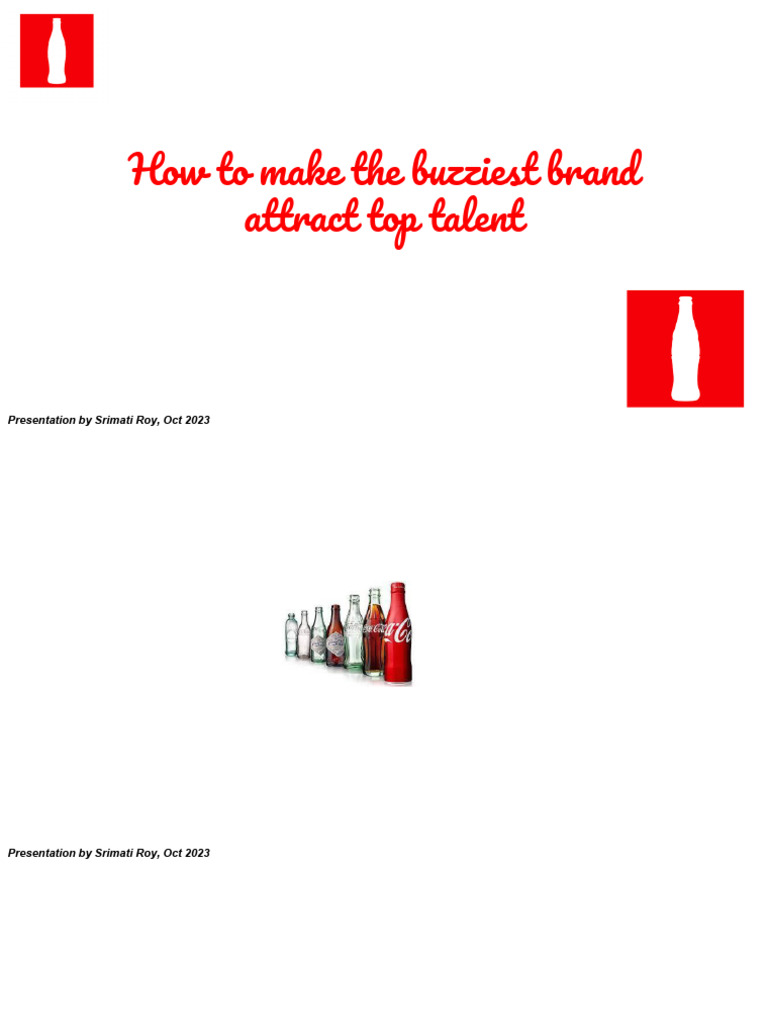 Coca Cola Employer Branding Big Idea - Oct 2023 | PDF | Coca Cola ...