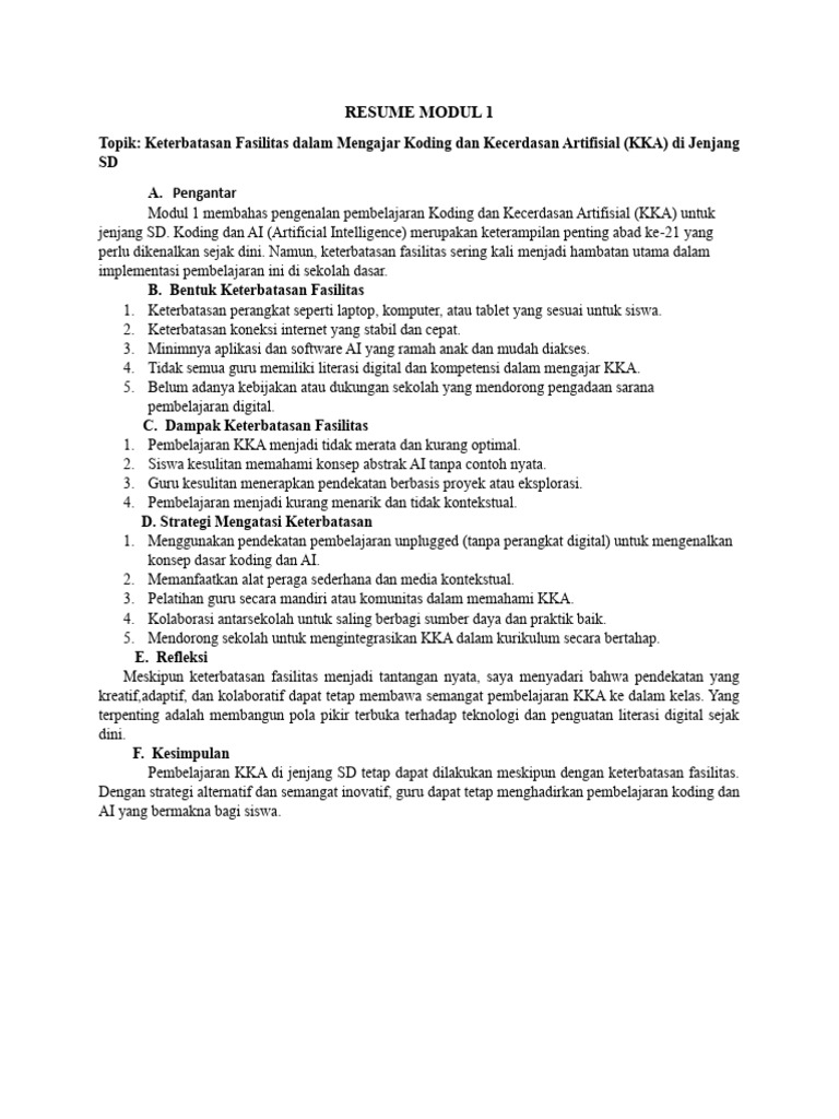 Resume Modul 1 Unggah | PDF