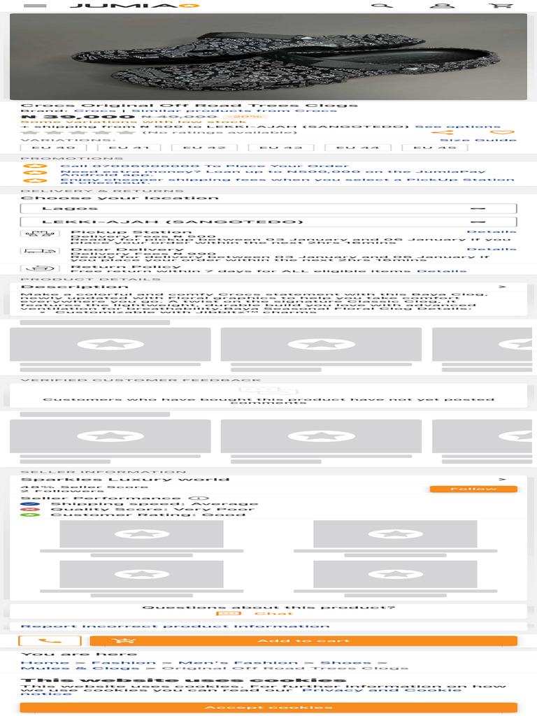 Crocs Original Off Road Trees Clogs Jumia Nigeria | PDF