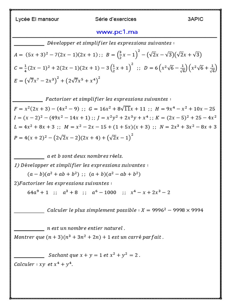 TD Dev Fac Prof - Ammar (WWW - Pc1.ma) | PDF