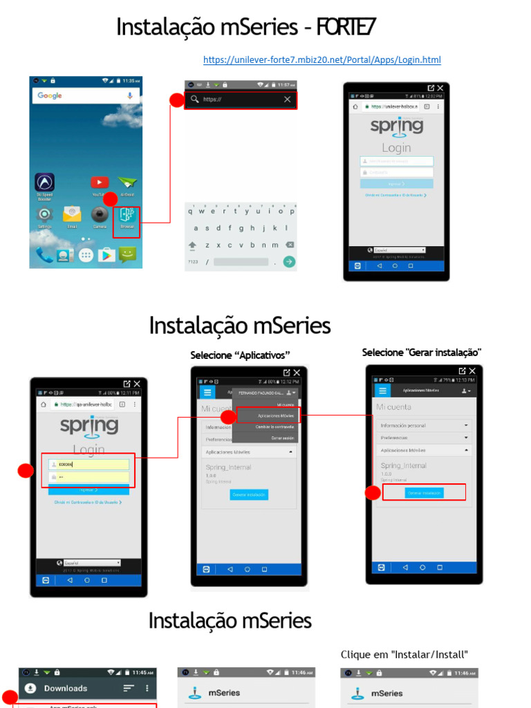 Guia de Instalação do mSeries FORTE7 | PDF