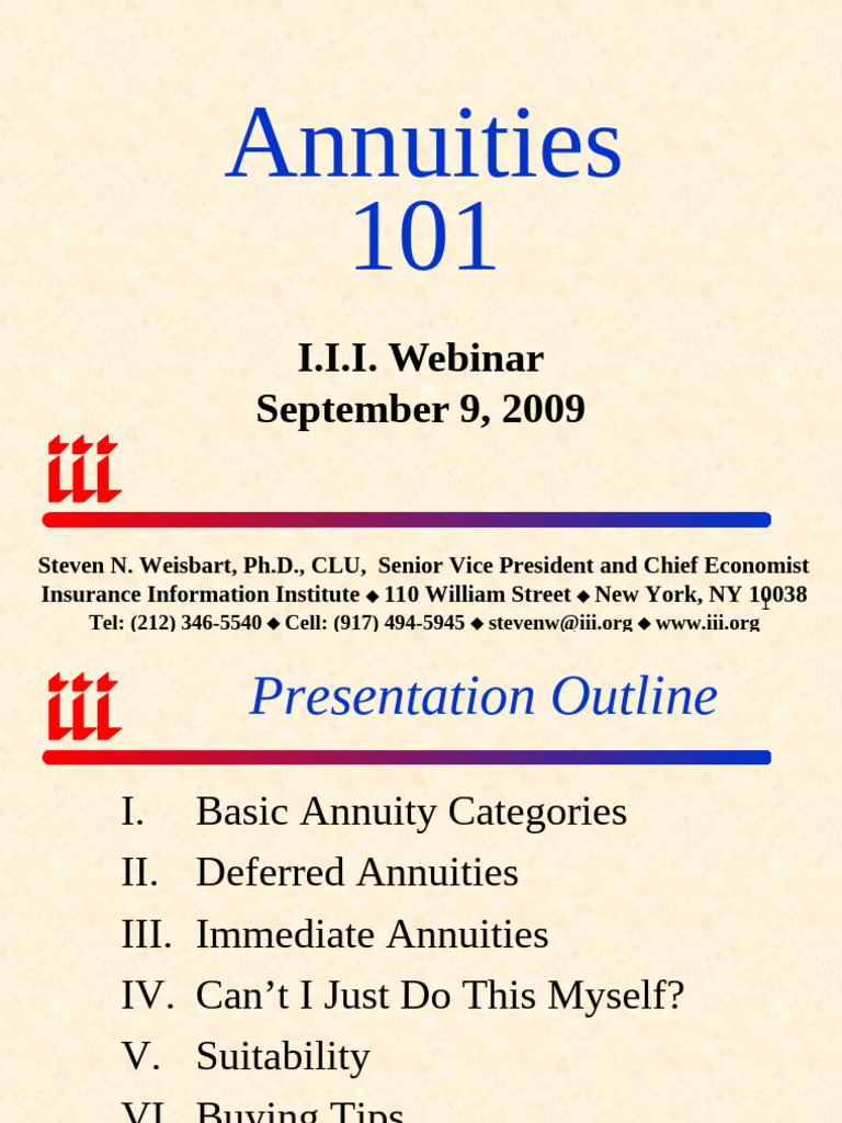 Understanding Annuities: Types & Tips | PDF | Life Annuity | Retirement