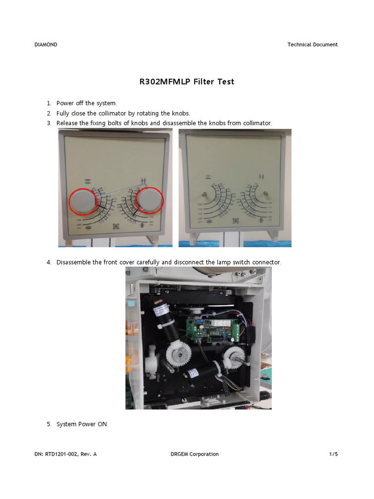 Troubleshooting (Collimator Filter Check) | PDF