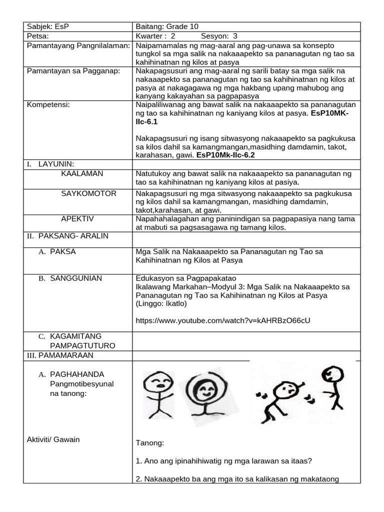 ESP 10 (Q2 - Module 3) | PDF