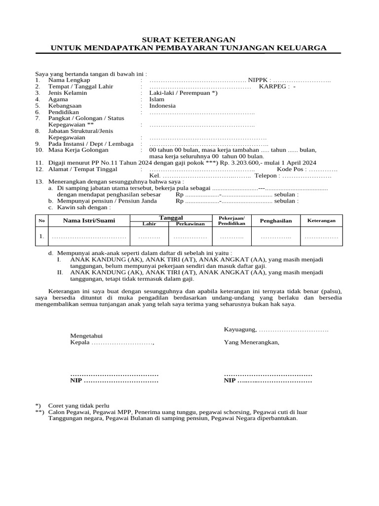 Blangko KP4 2024 | PDF