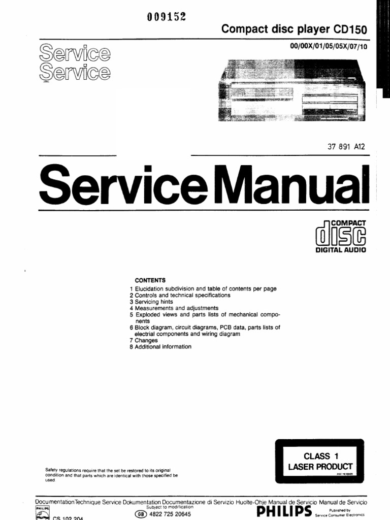 Philips Cd150 | PDF
