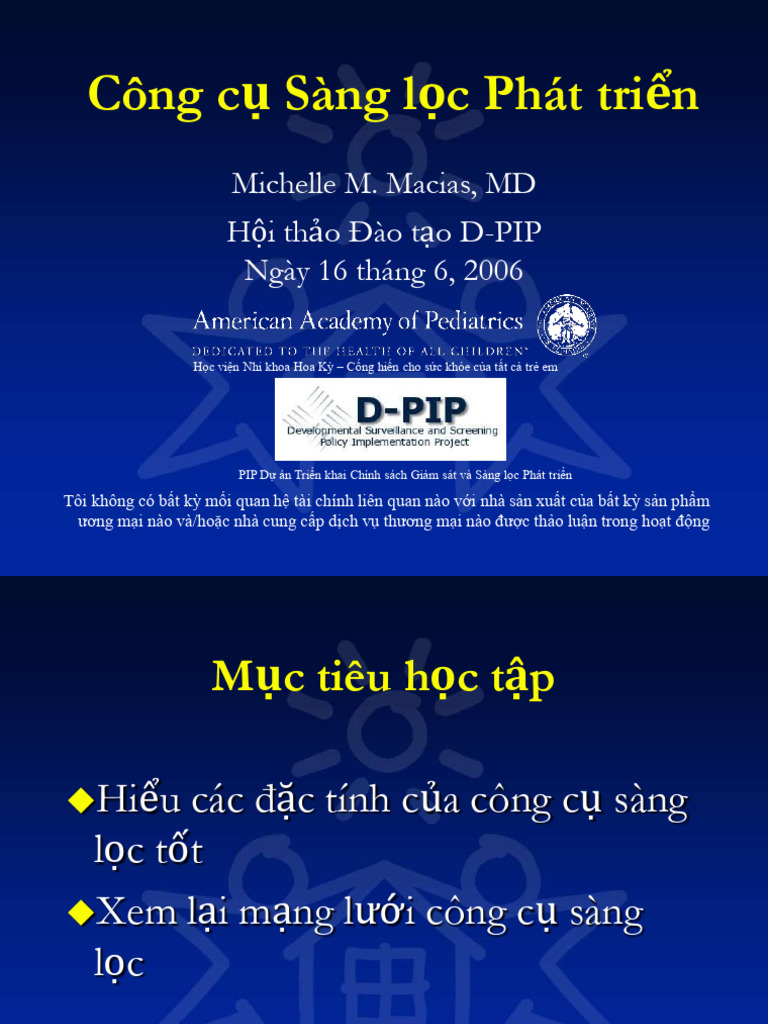 Developmental Screening Tools | PDF