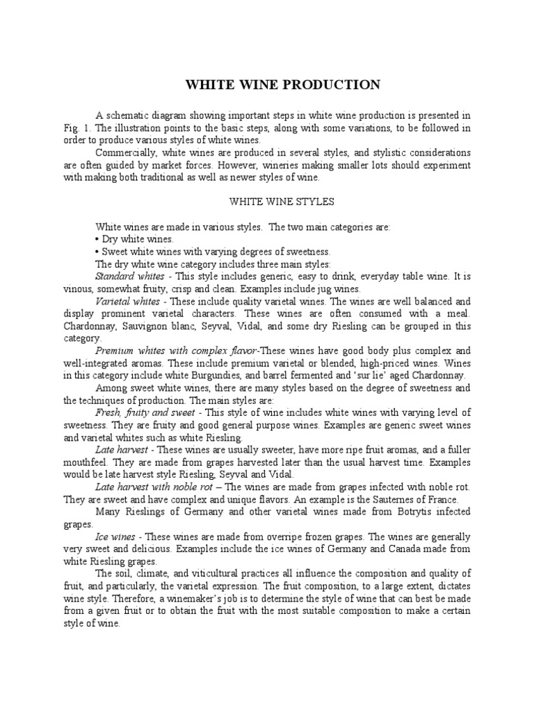 Wine Production | PDF
