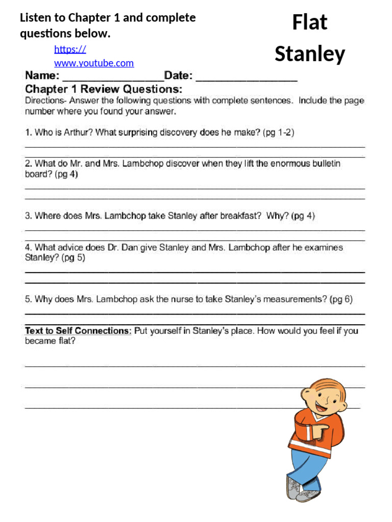 FLat Stanley Chapter 1 Review | PDF