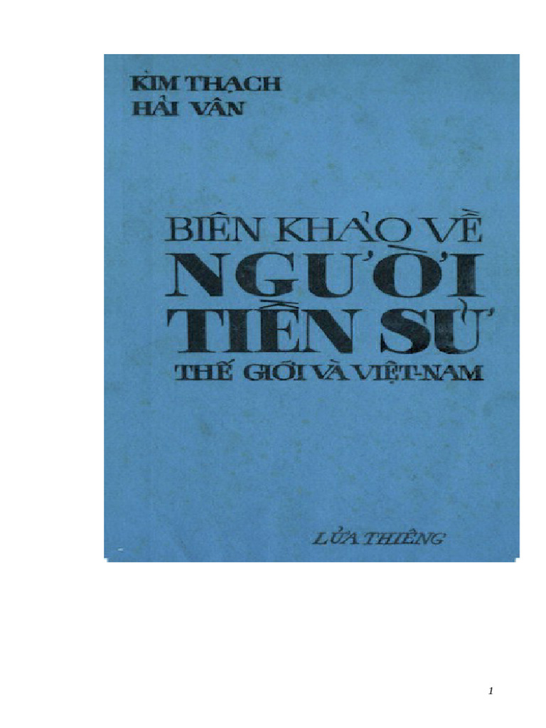 Bien Khao Ve Nguoi Tien Su The - Kim Thach Hai Van | PDF