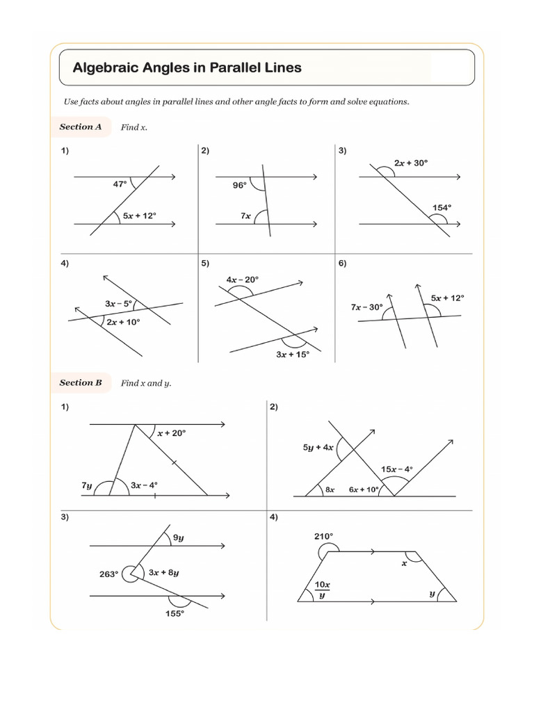 22 - 8 Tuition Angle Worksheet - Sec1 | PDF