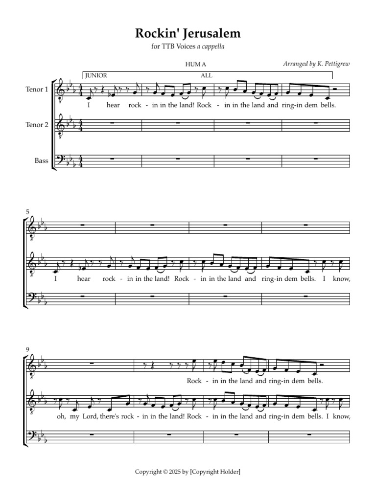 Rockin' Jerusalem Lyrics | PDF