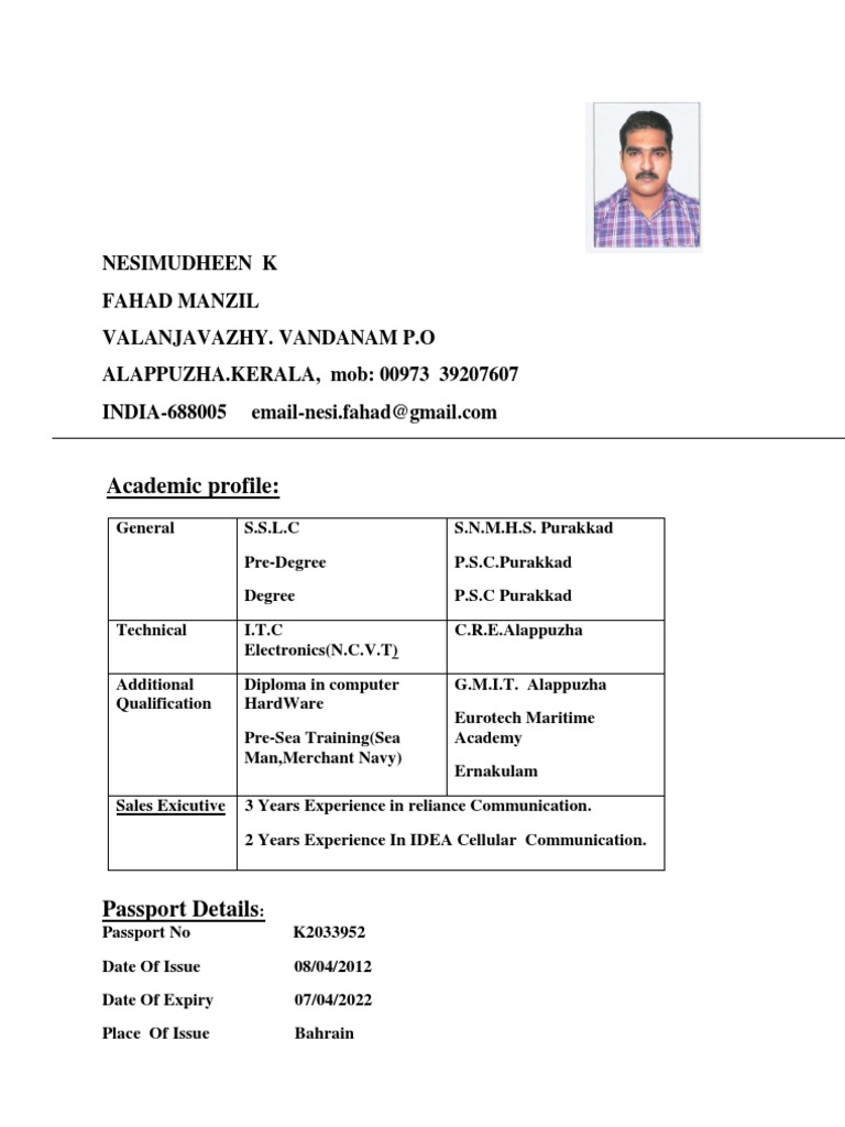Maritime Professional Profile | PDF