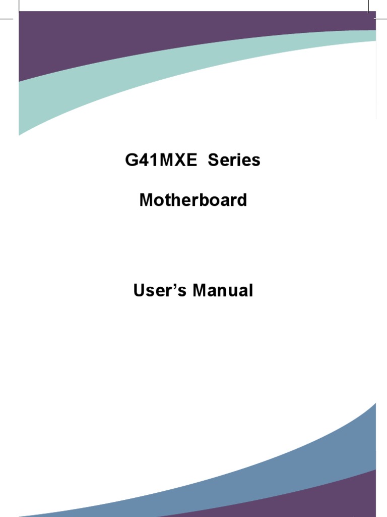 Foxconn Micro ATX Intel G41MXE-V | PDF | Bios | Booting