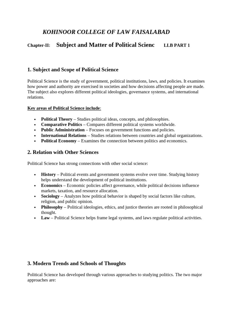 Political Science: Institutions and Ideas | PDF | Political Science ...