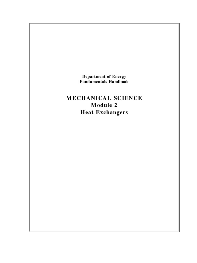 Module 2 - Heat Exchangers | PDF | Heat Exchanger | Steam