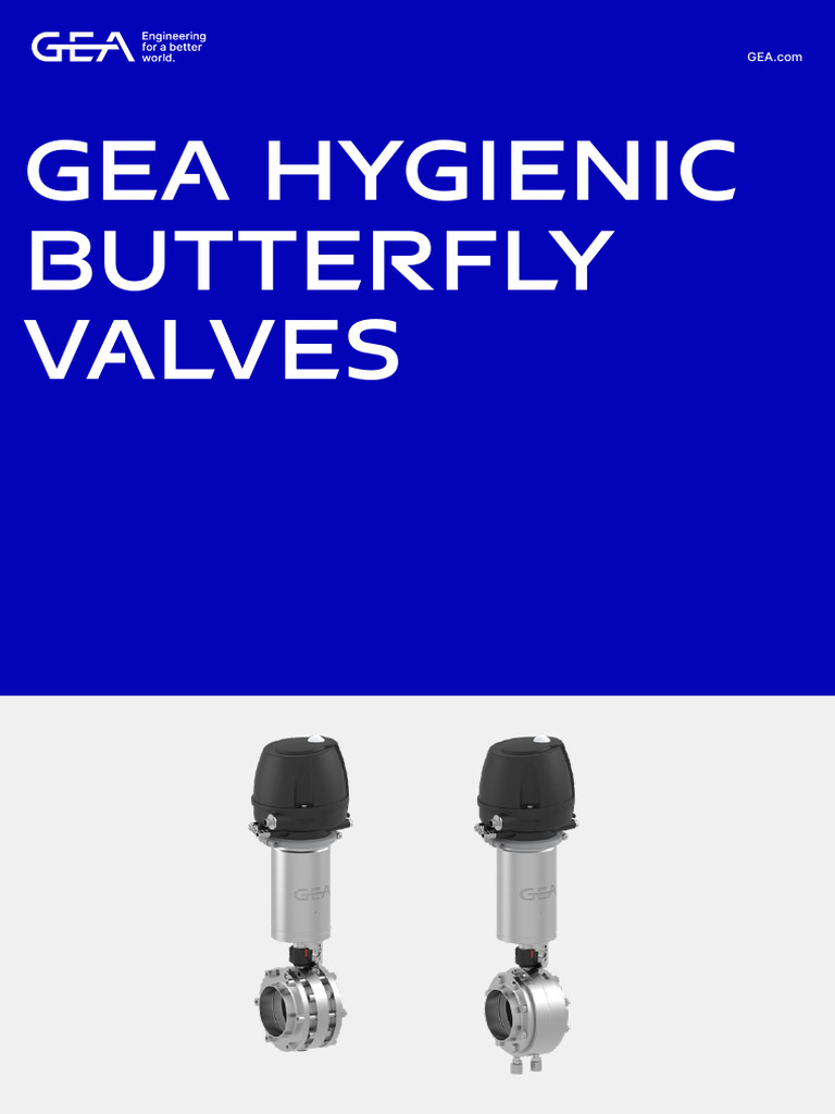 GEA Hygienic Butterfly Valves Overview | PDF | Valve | Actuator