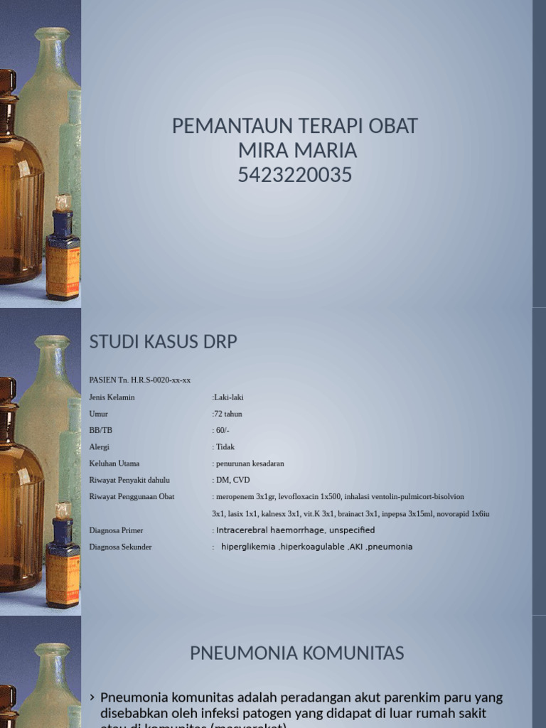 Pemantaun Terapi Obat Ich | PDF