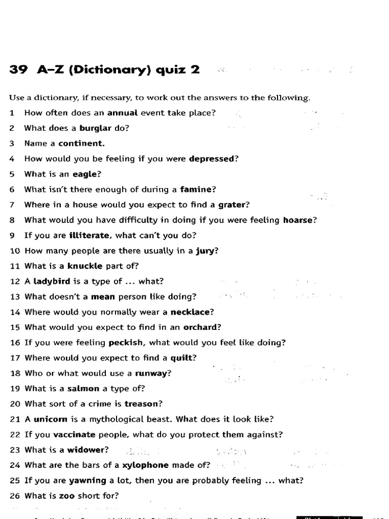 A Z Dictionary Race | PDF