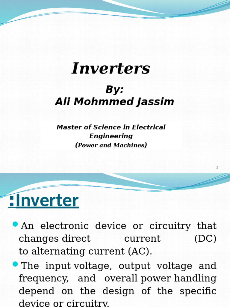 Inverter Types and Efficiency Explained | PDF
