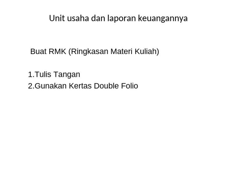 Unit Usaha Dan Lap Keu | PDF