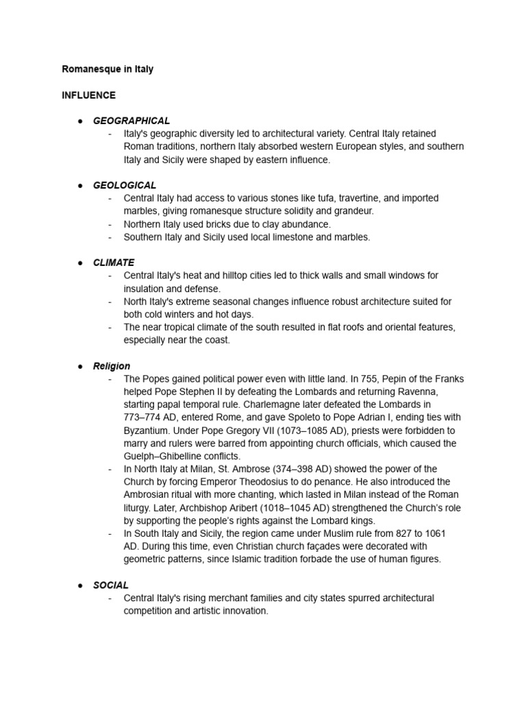 Romanesque Architecture Reporting - Group 1 | PDF | Gothic Architecture ...