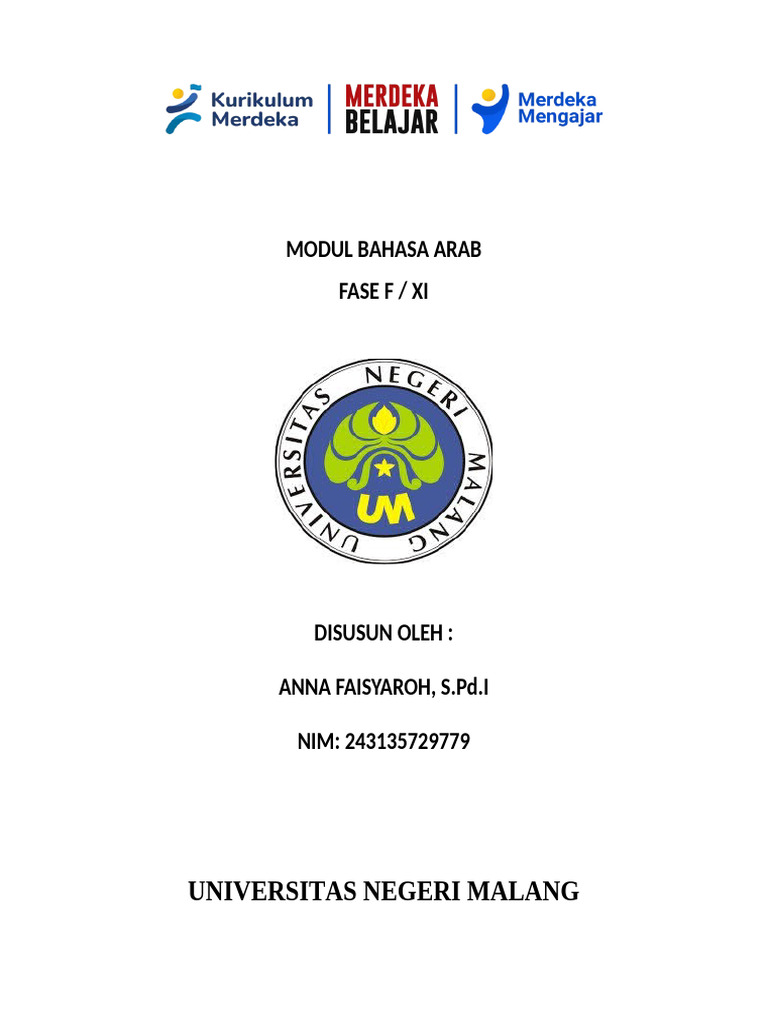 Modul Ajar Bahasa Arab Kelas XI | PDF