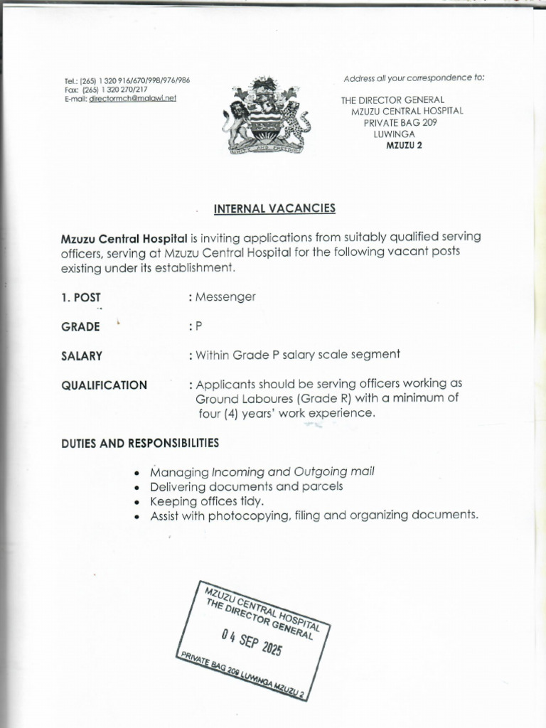 Internal Vacancies | PDF