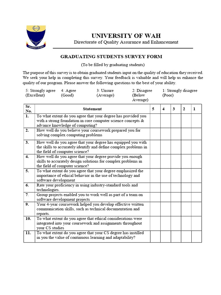 Annex III-C (Survey Forms and CAR) | PDF | Skill | Computing