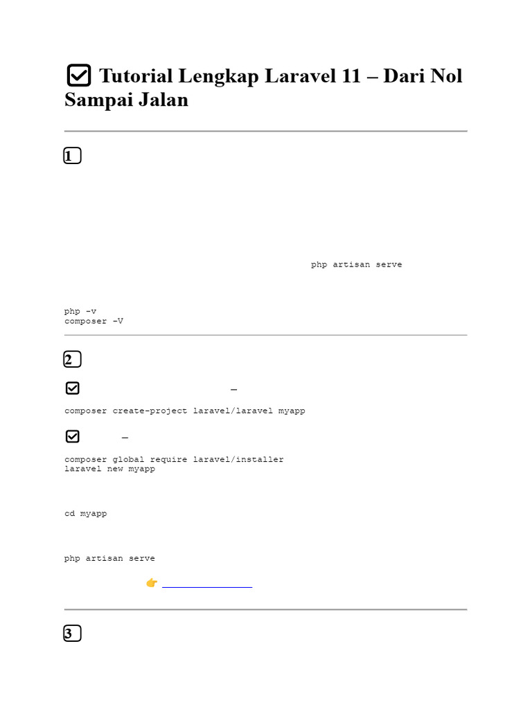 Tutorial Lengkap Laravel 11 Part 1 | PDF | Information Retrieval | Data ...