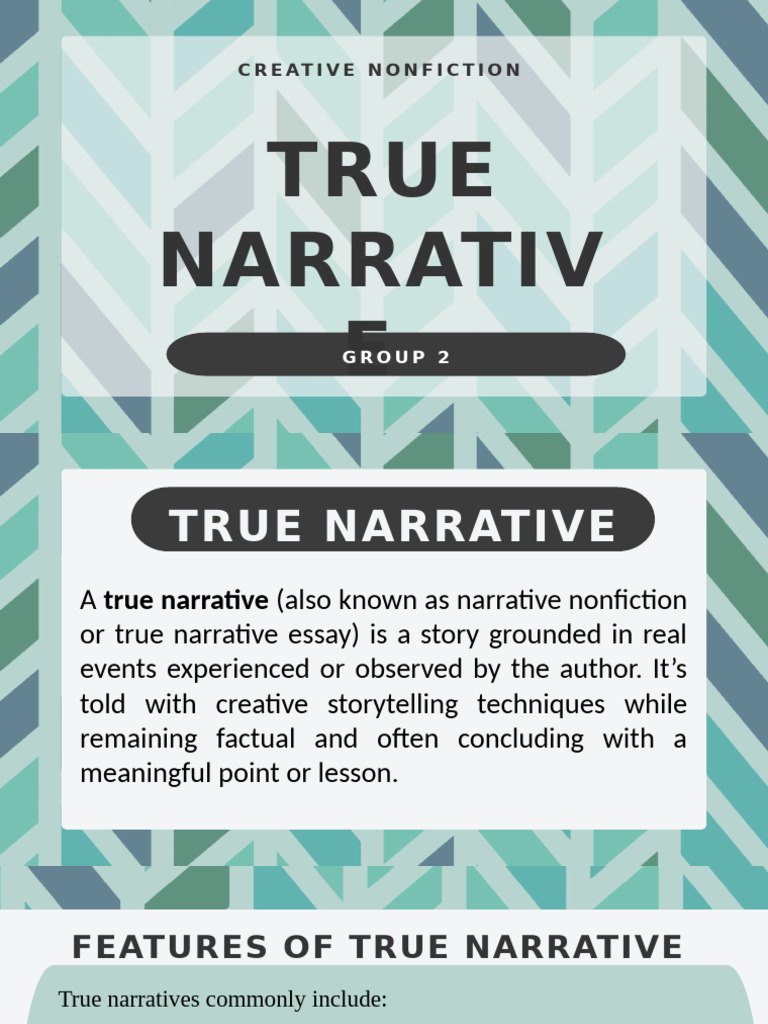 Understanding True Narratives in Nonfiction | PDF | Narrative ...