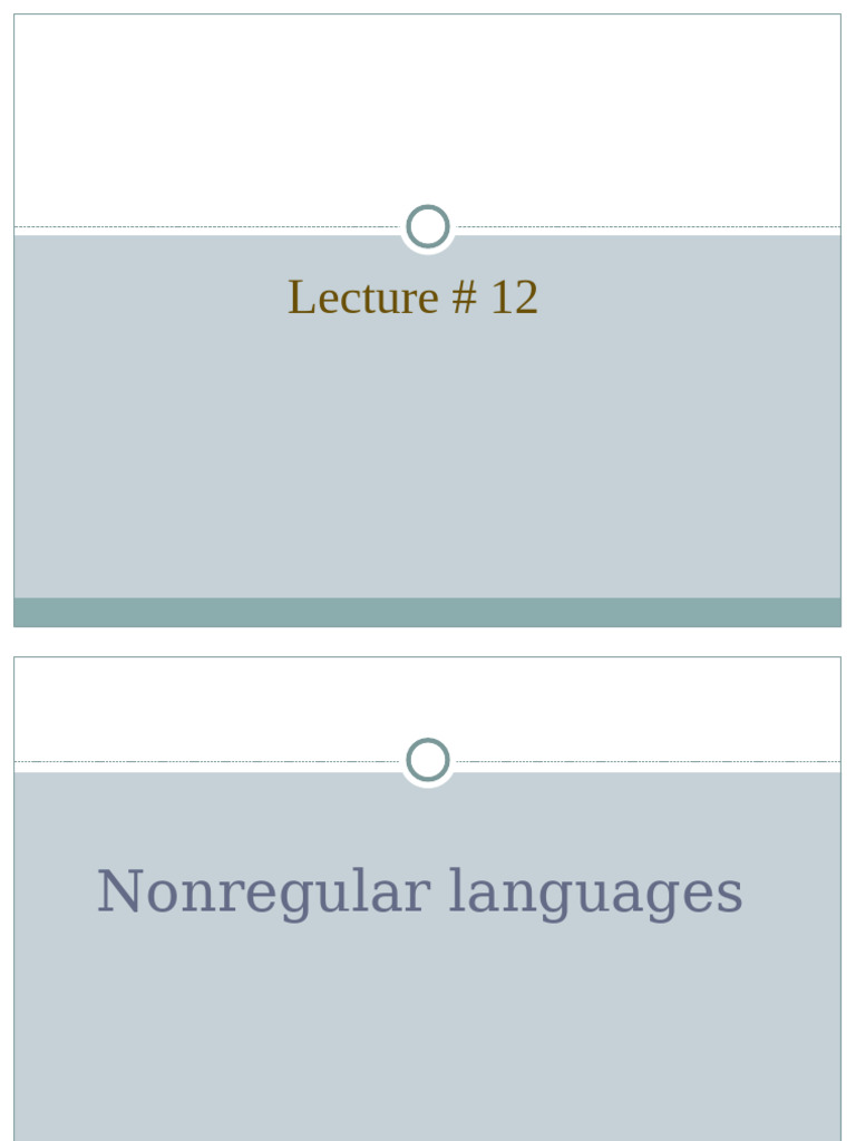 4b2e25 - Theory of Automata 13 | PDF | Formalism (Deductive) | Language Mechanics