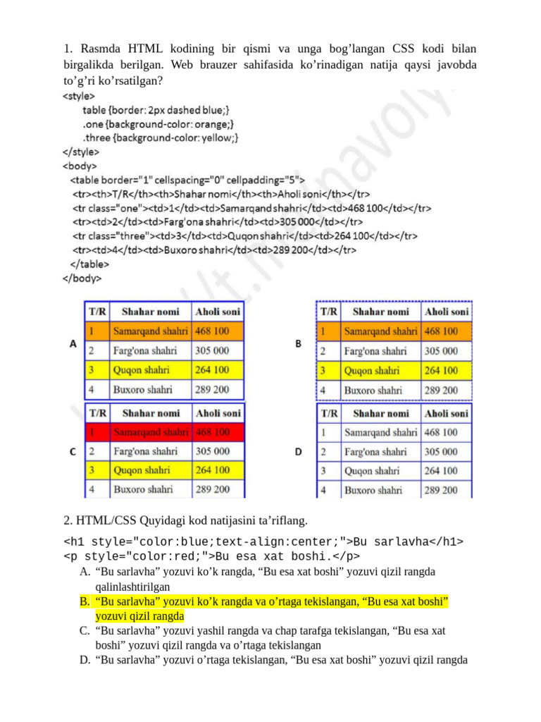 8 Ta Test 27.08.2025 | PDF