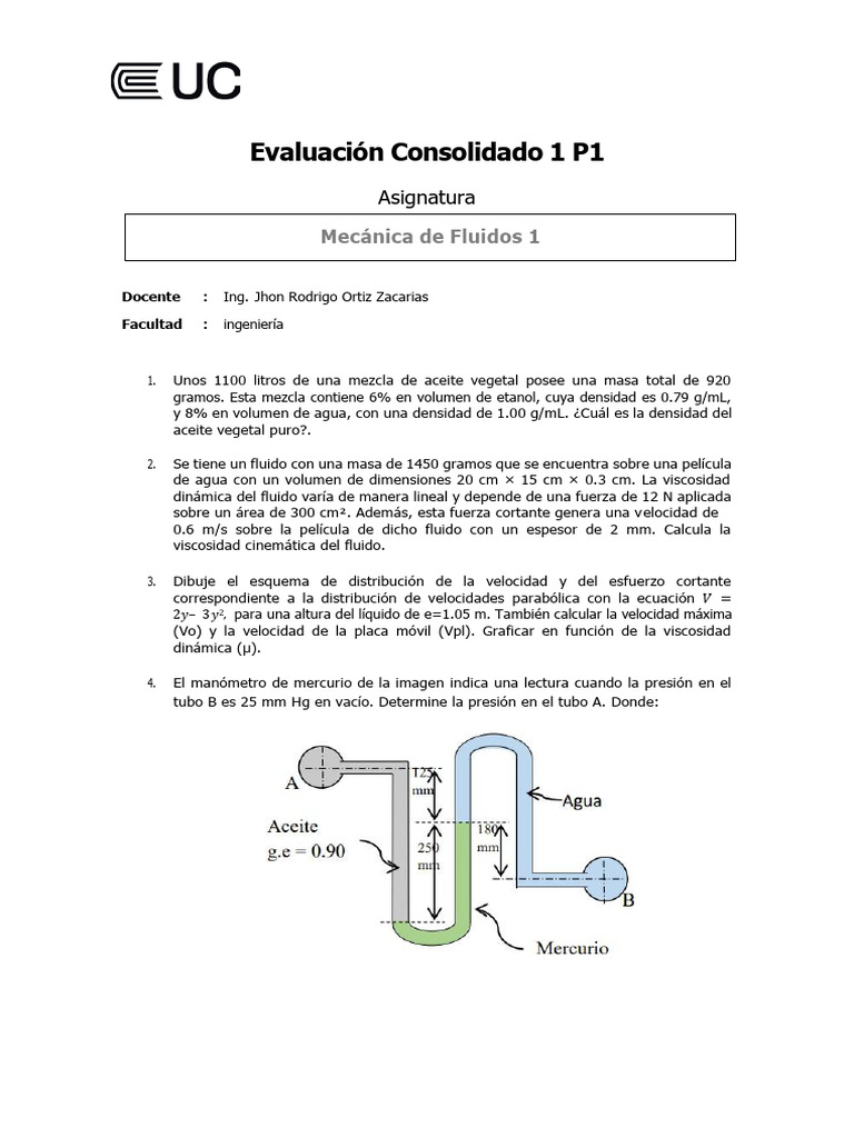 Examen Consolidado 1 p1 | PDF