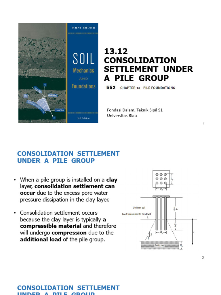 2025-08 Consolidation Settlement of Piles | PDF