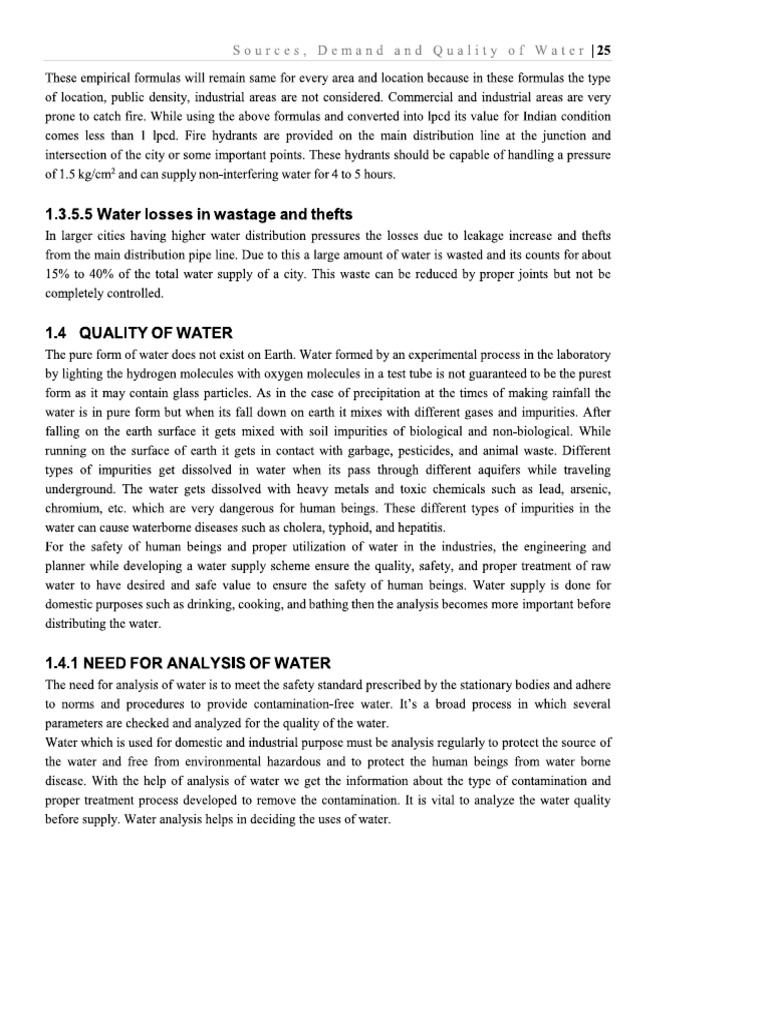 Water Quality | PDF